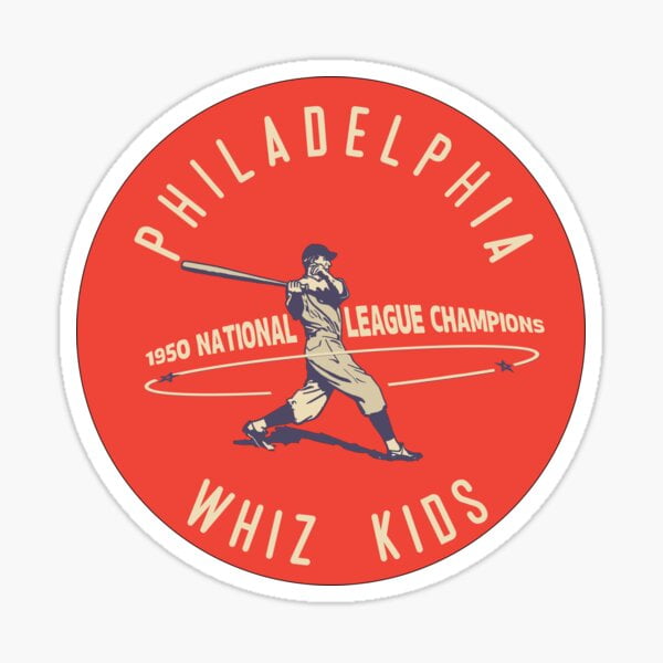 1950 Philadelphia Baseball Whiz Kids Sticker Baseball Sticker, Football ...