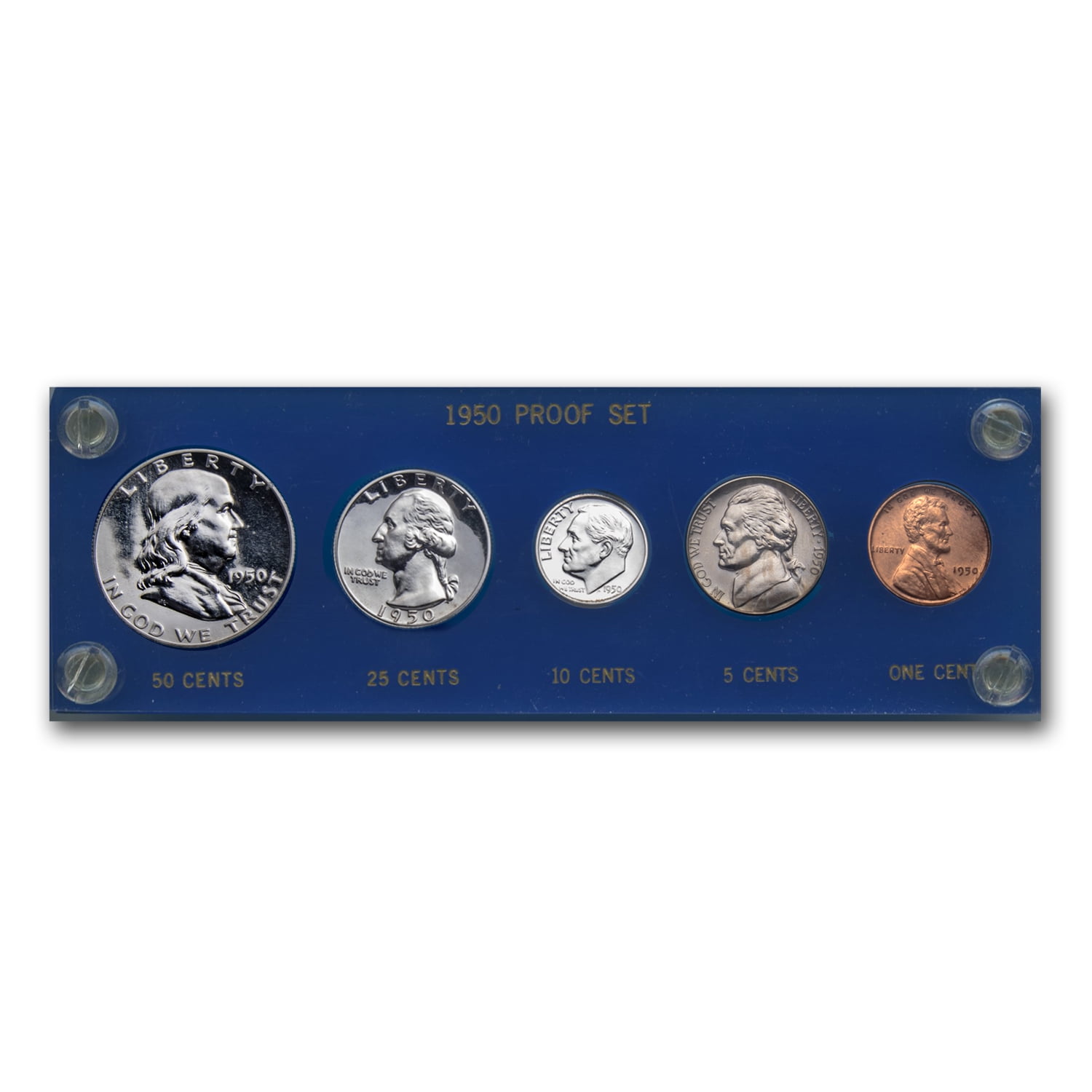 1950 U.S. Proof Set (Hard Plastic Holder) - Walmart.com