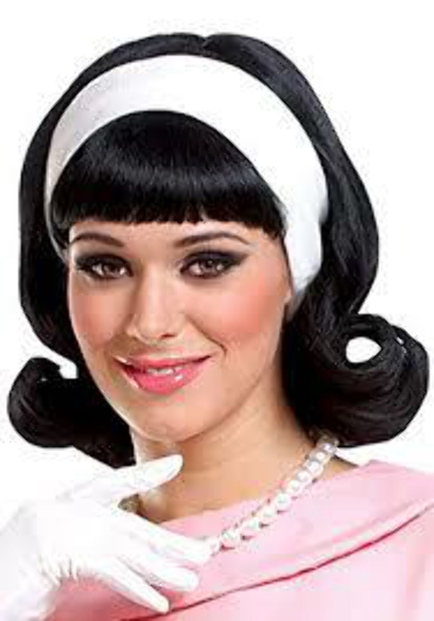 1950's Adult Wig with Detachable Headband - Walmart.com