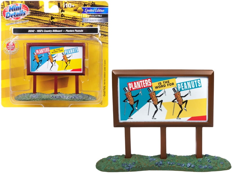 1950\'s Country Billboard \Planters Peanuts\" for 1/87 (HO) Scale ...