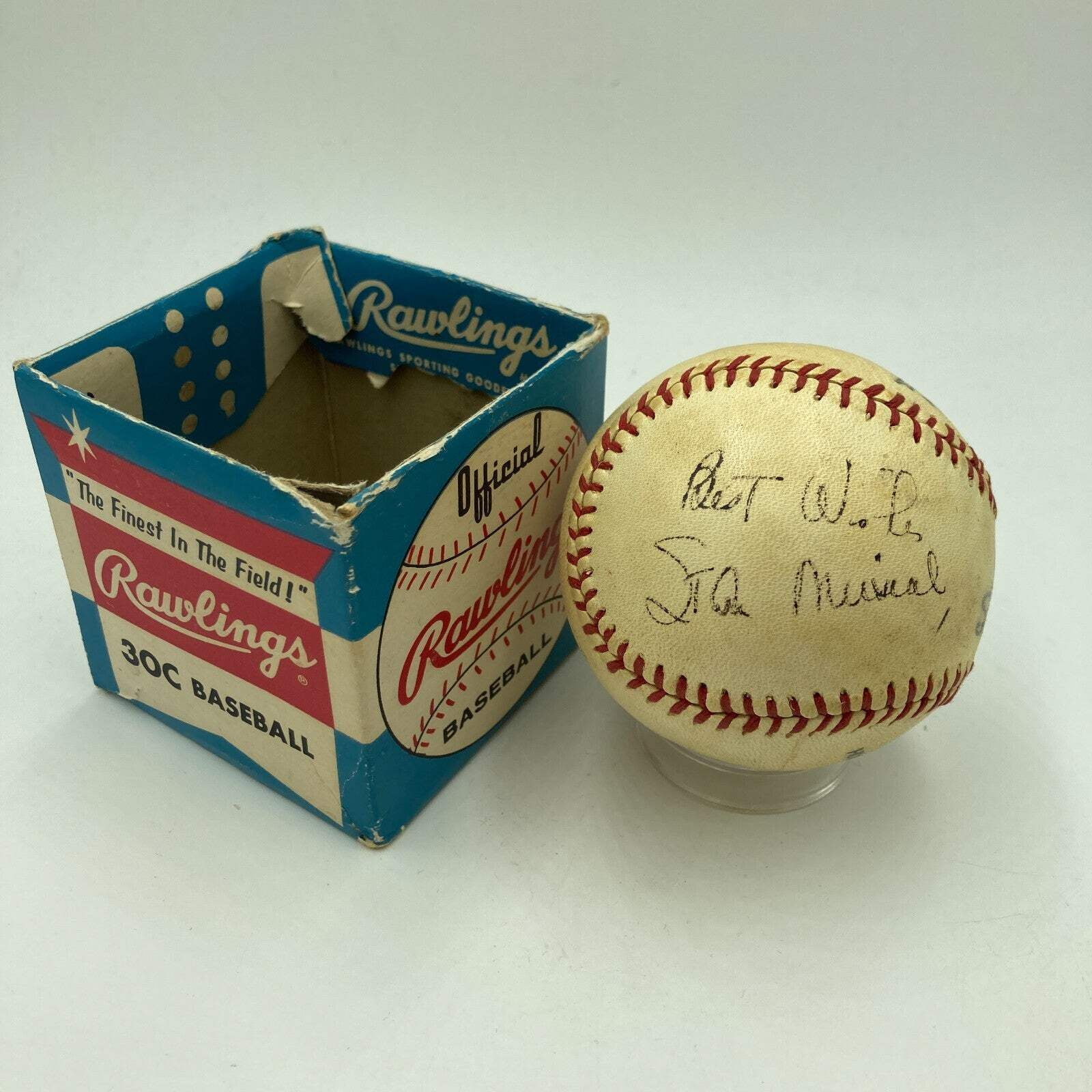 1950's Stan Musial Signed Personal Model "Stan Musial" Baseball JSA COA ...
