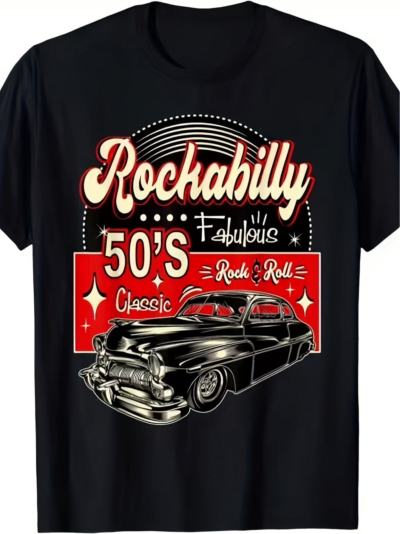 1950S Retro Rock 'N' Roll Swing 50S Sock Hop Doo Wop T-Shirt - Short ...