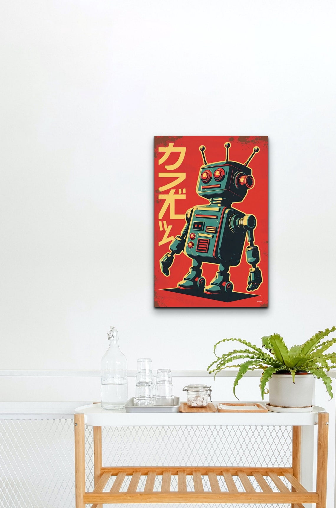 1950S Style Atomic Fallout Robot Cartoon, Robot Art,, 1950S Art ...