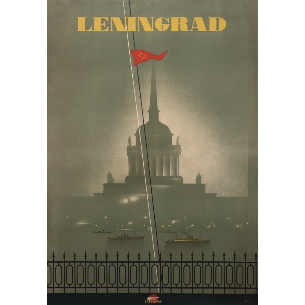 1950S Travel Poster For Leningrad History (18 x 24) - Walmart.com