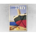 1950s "Summer in Italy" Italian Seaside Vintage Style Travel, Unframed ...