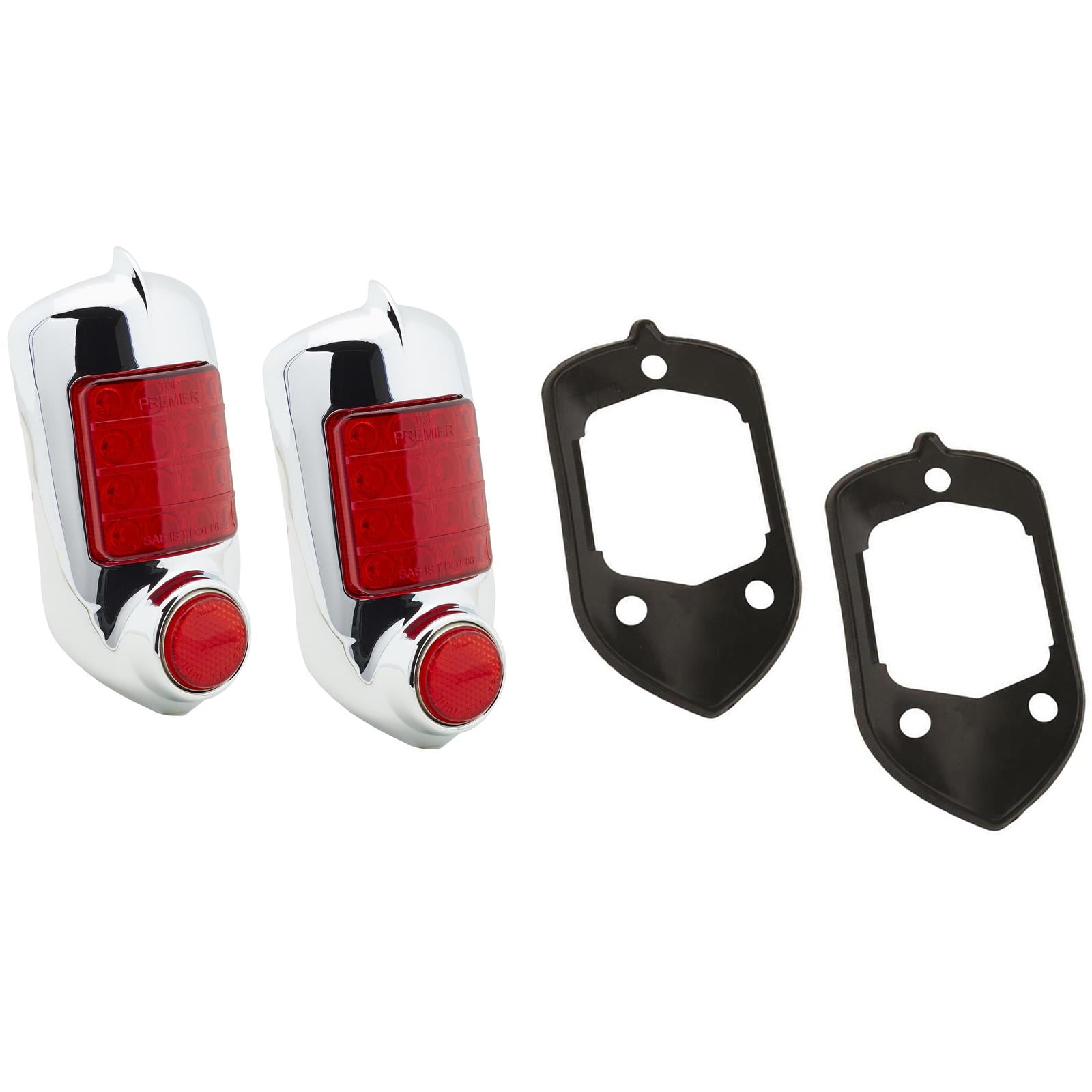 1951-52 Chevy Car LED Tail Light Assembly w/ Mounting Pads, Pair ...