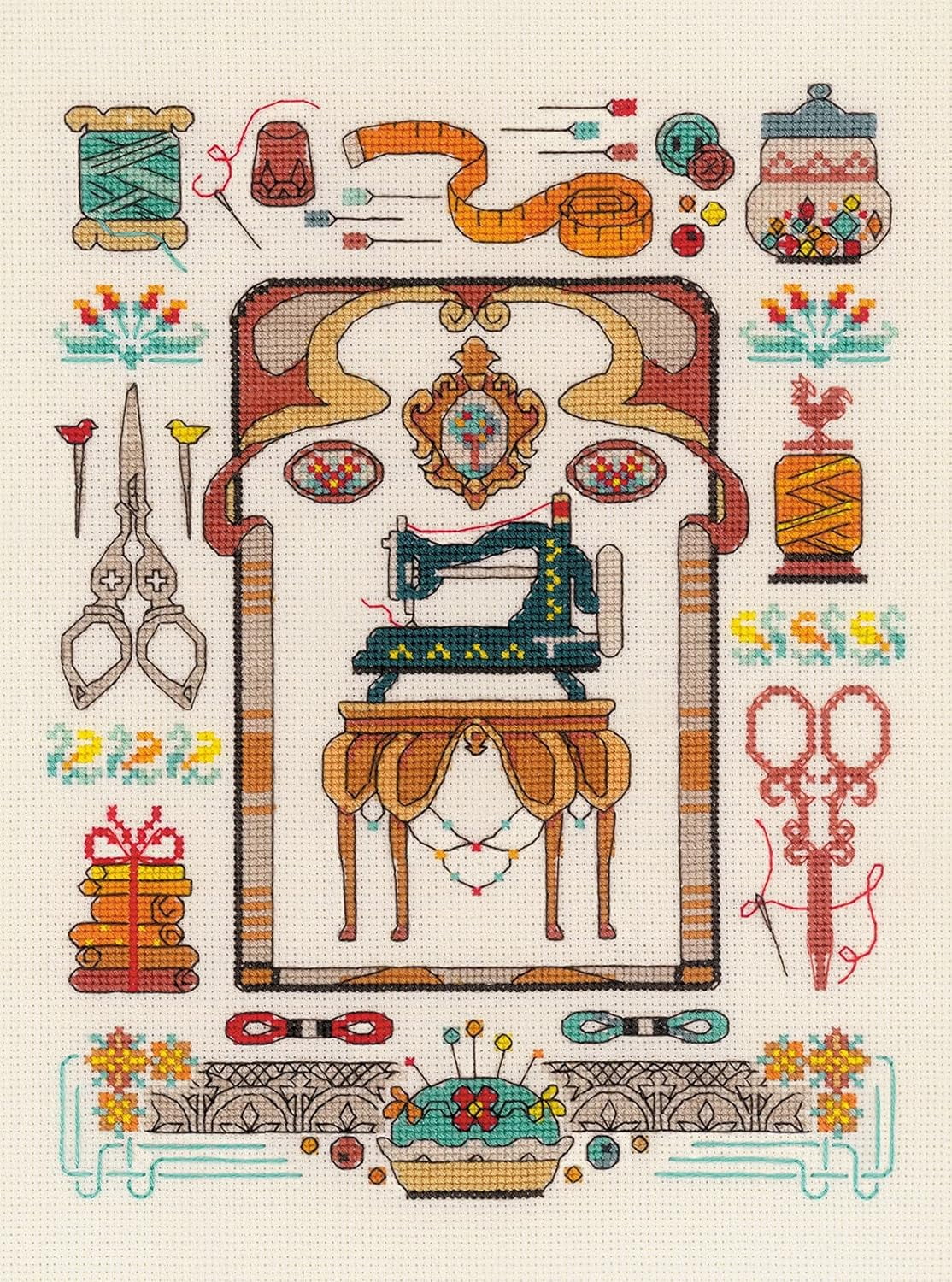 1951 Favorite Hobby - Counted Cross Stitch Kit 7" x 9½" 18 Count AIDA ...