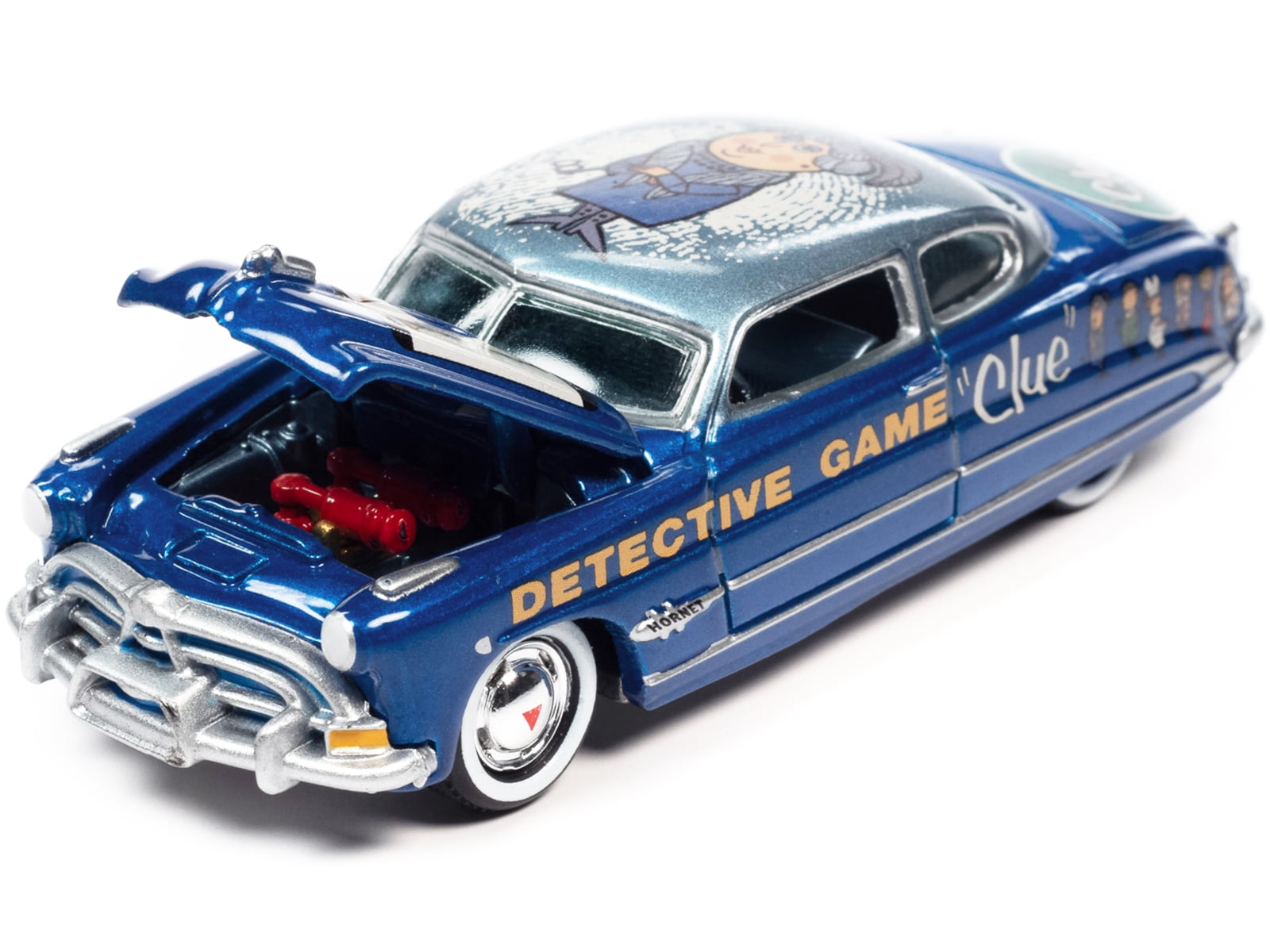 Johnny Lightning, 1951 Hudson Hornet Diecast Model, Blue Metallic, 1/64 ...