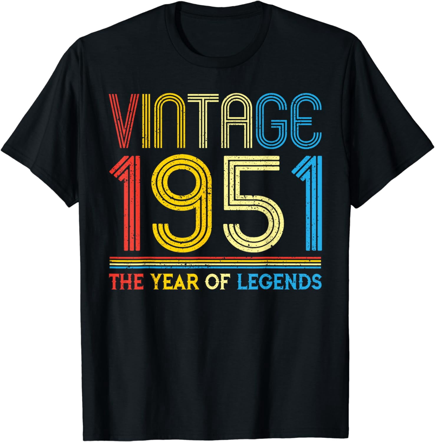 1951. Vintage 1951 Birthday Gifts for Legends Born Made 1951 T-Shirt ...