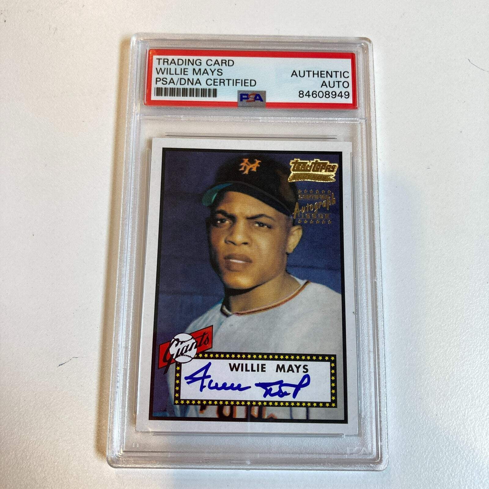 1952 Topps Willie Mays Signed Autographed RP RC Baseball Card PSA DNA ...
