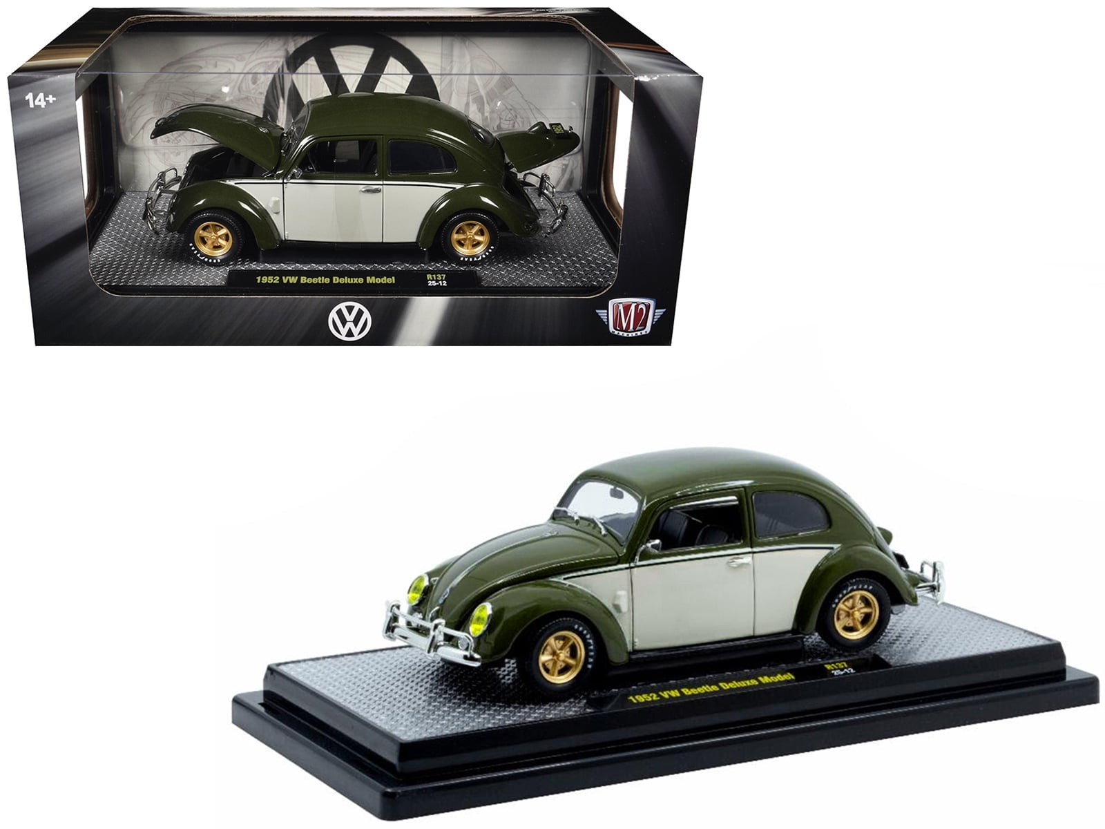1952 Volkswagen Beetle Deluxe Model Dark Green with Beige Sides Limited ...