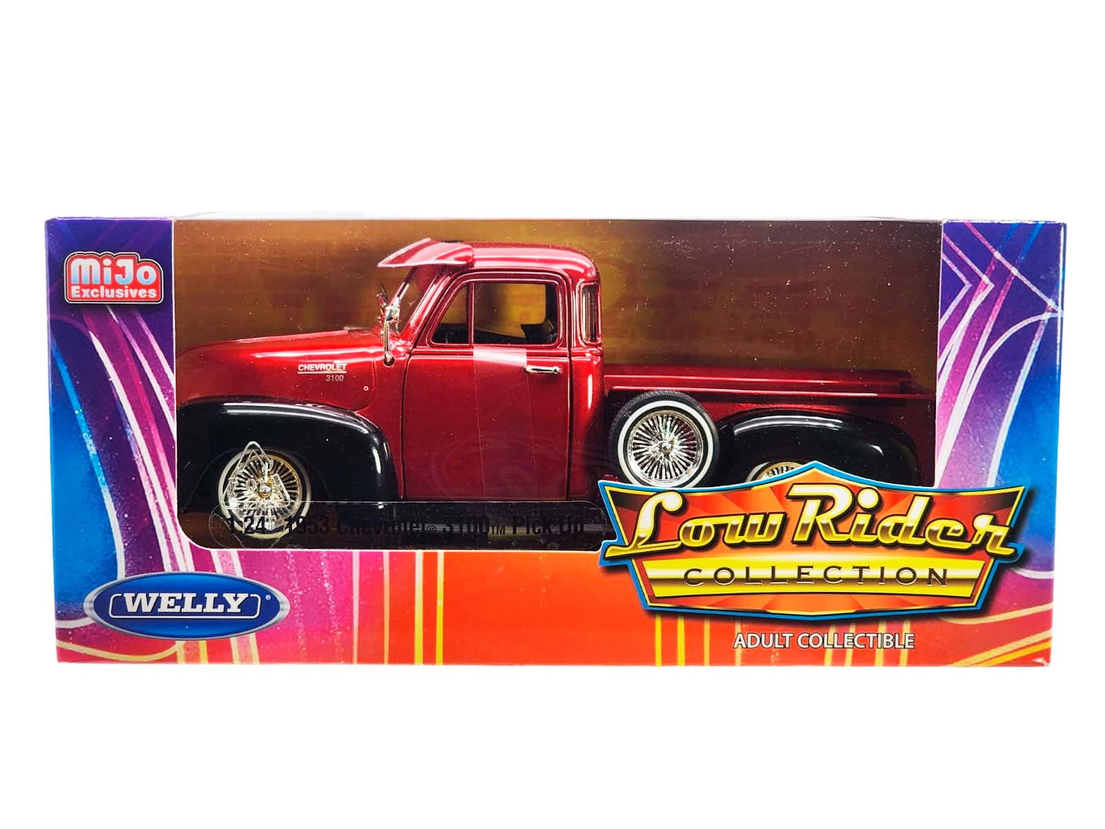 1953 Chevrolet 3100 Pickup Truck Lowrider Red Metallic and Black Two ...