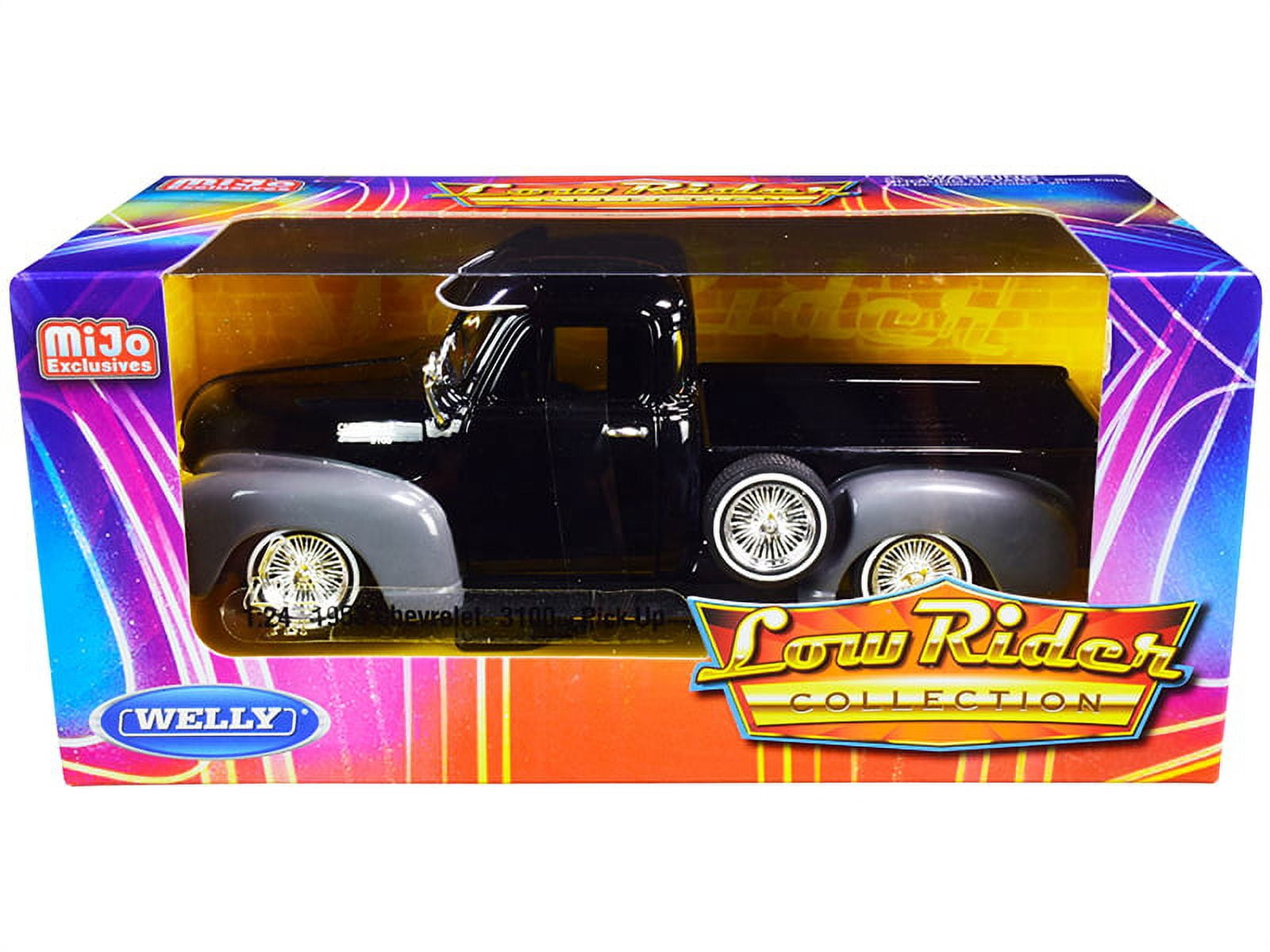 1953 Chevrolet 3100 Low Rider Pickup Truck - Black and Gray 1/24 ...