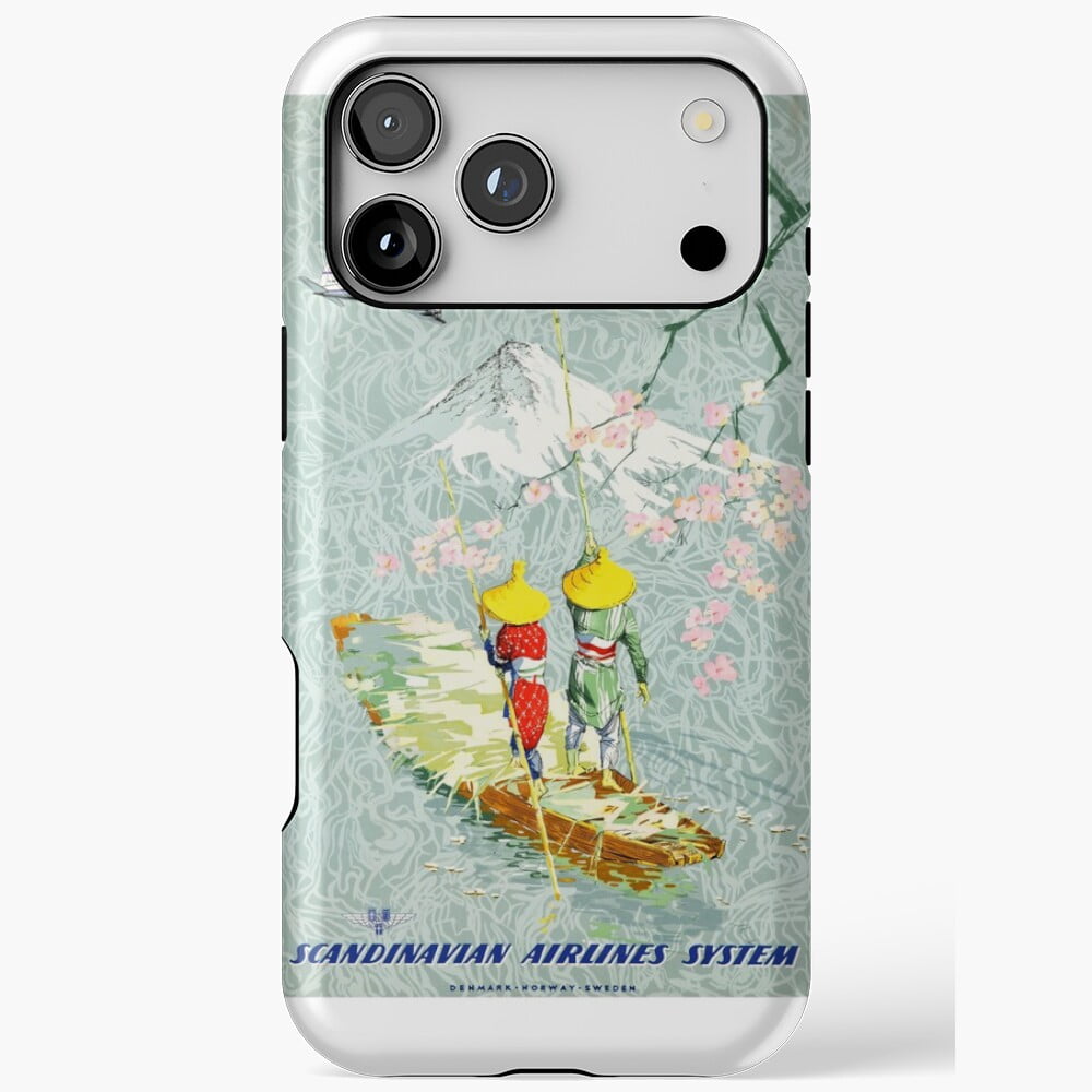 1953 Japan Scandinavian Airlines For iPhone 11-17 Pro Max Phone Tough ...