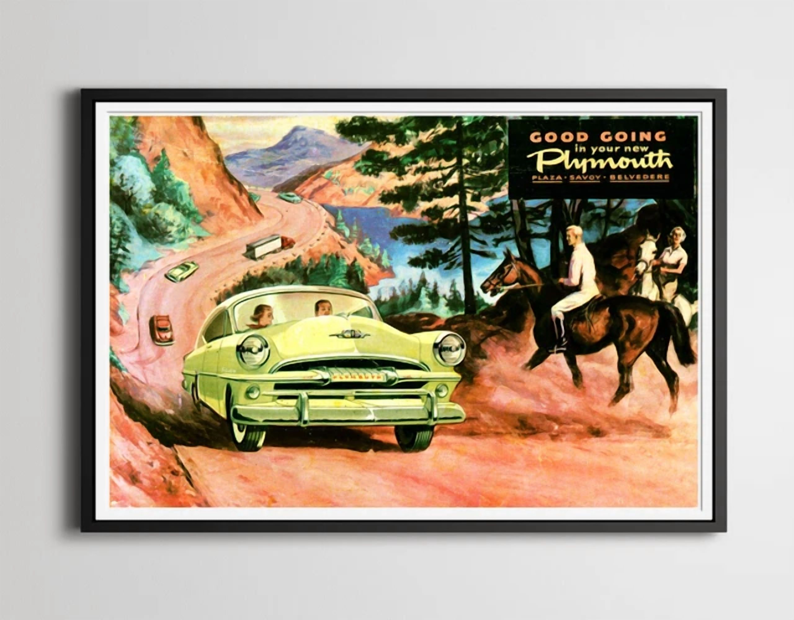 1953 Plymouth Manual Poster - Classic Car Art Home Decor Vintage Gift ...