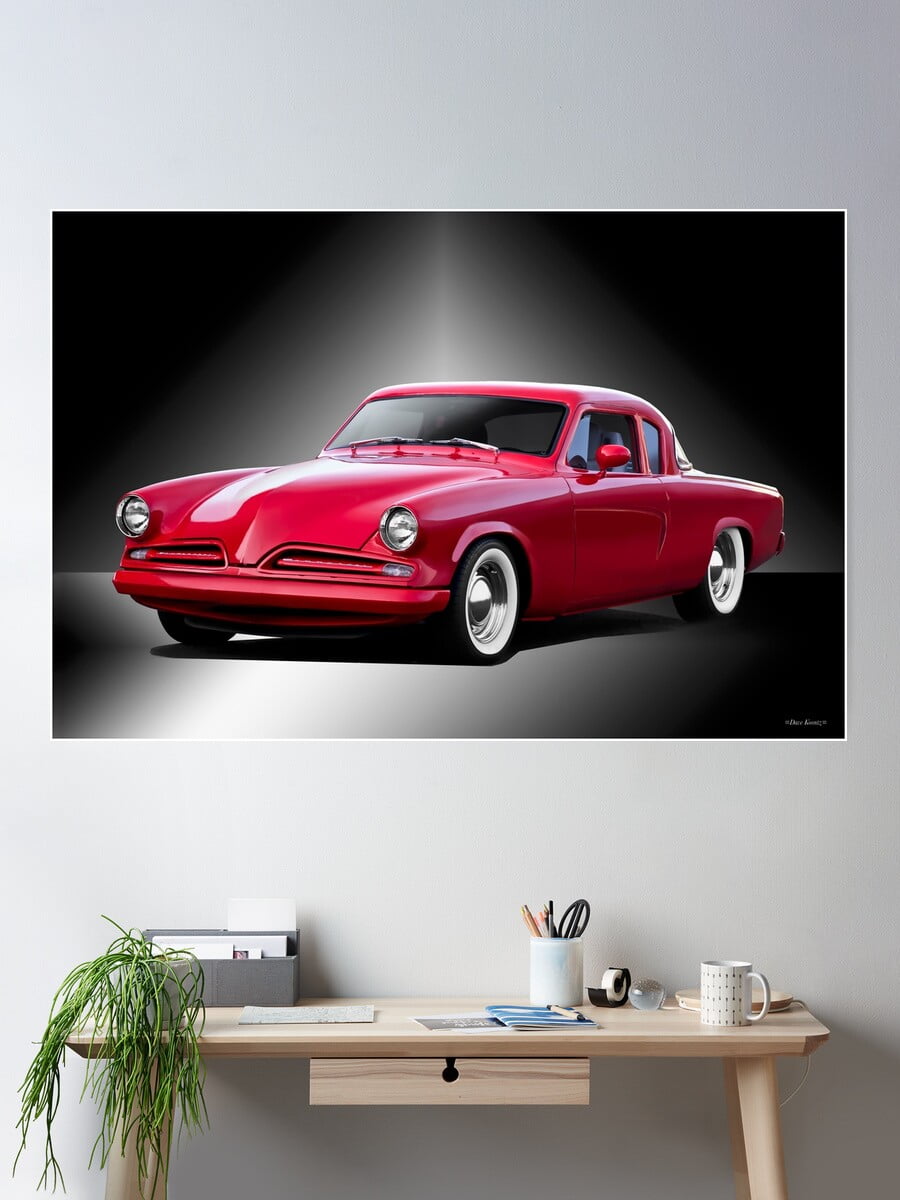 1953 Studebaker Commander Poster Wall Art, Modern Wall Decor For Living ...