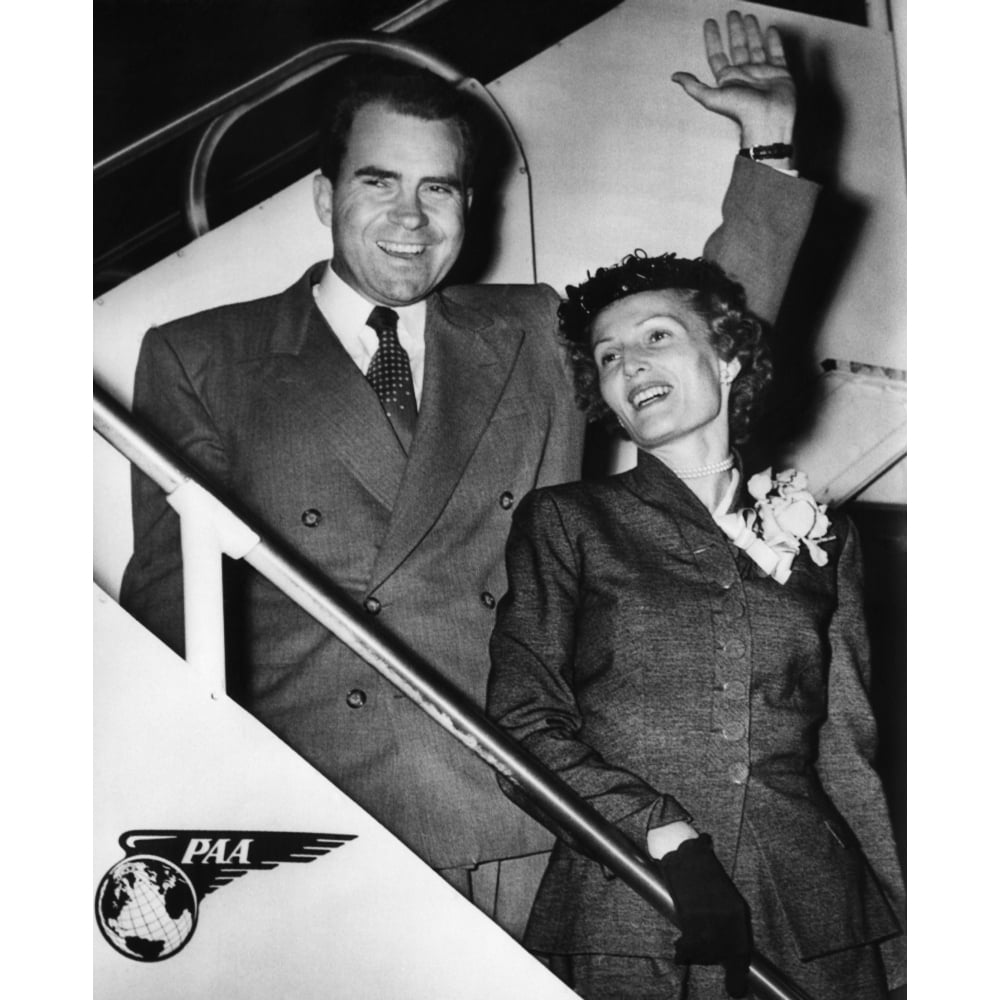 1953 Us Presidency. Vice President Richard Nixon And Second Lady ...