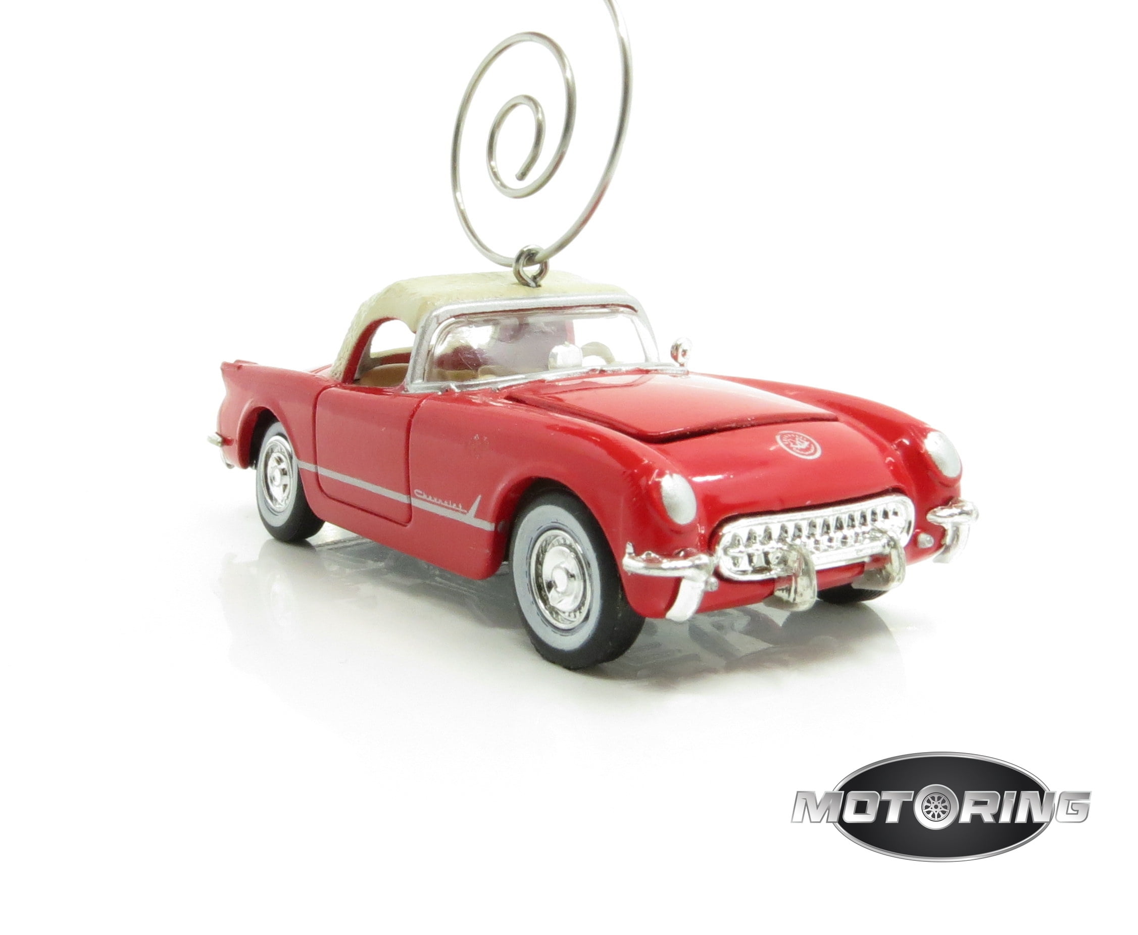 1954 '54 Chevy Corvette Red Car Rare Christmas Tree Ornament Diecast ...