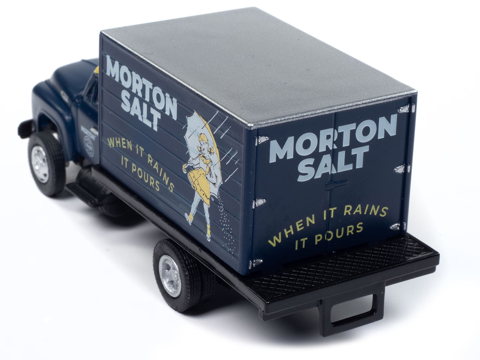 1954 Ford Box Truck in Dark Blue & Yellow "Morton Salt" - Mini Metals ...