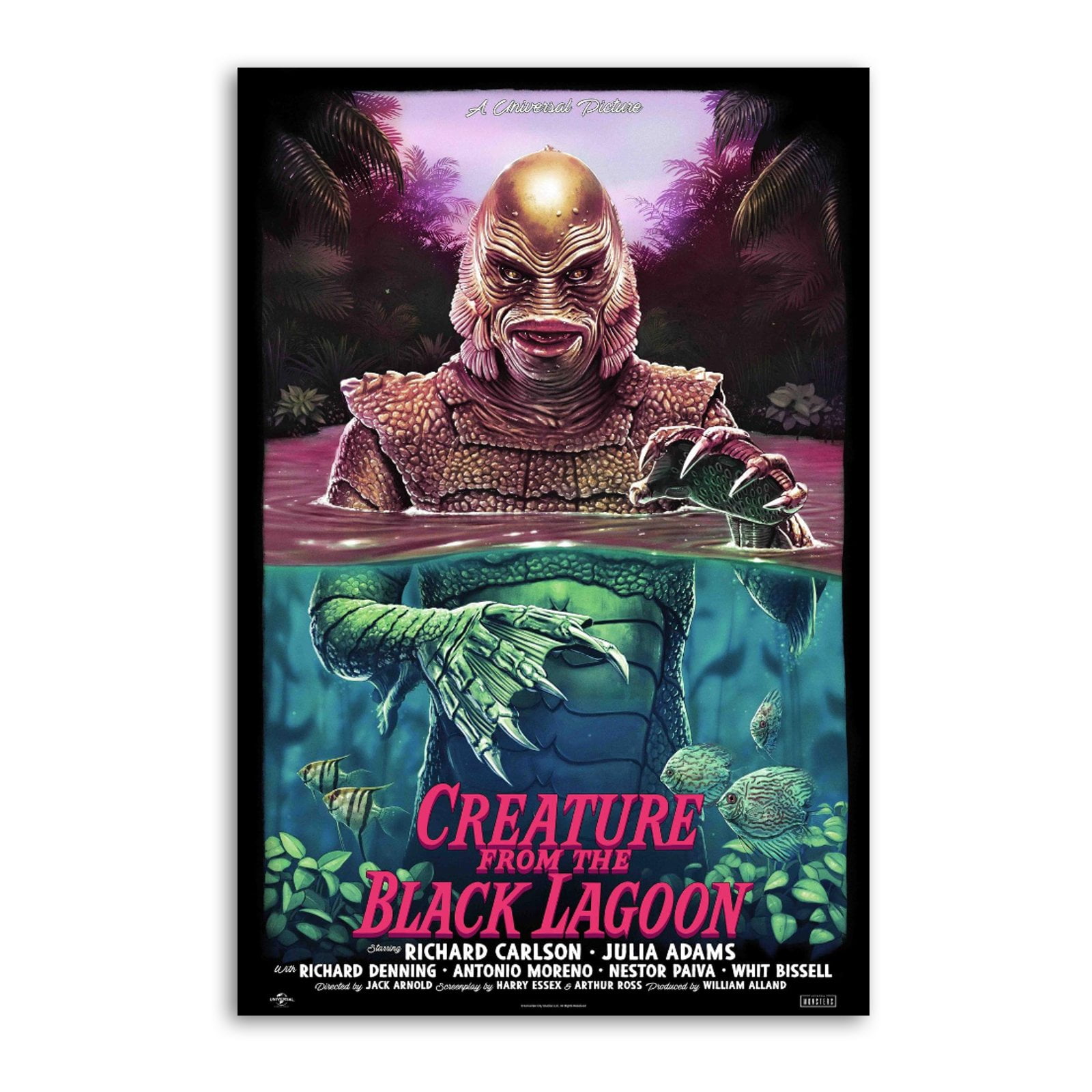 The 1954 Horror Film The Creature from The Black Lagoon Posters Wall ...
