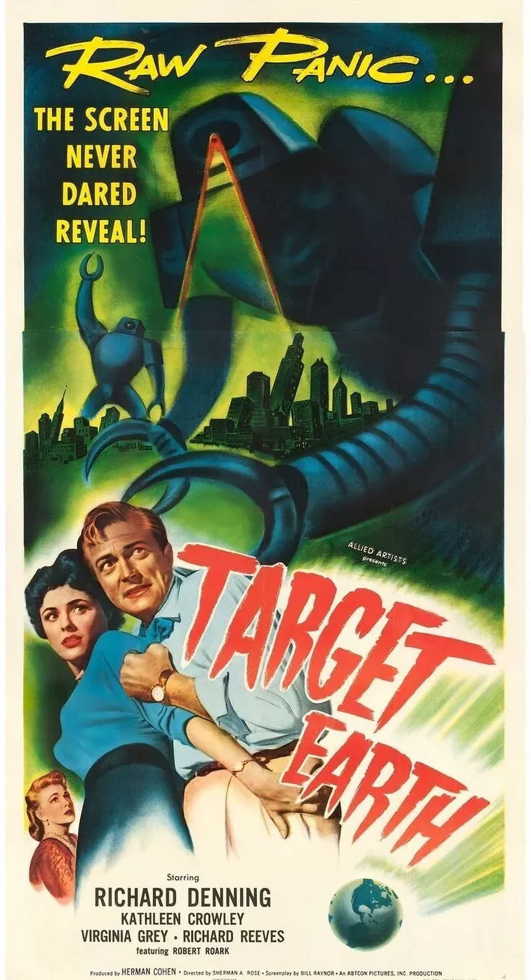 1954 TARGET EARTH Movie Poster Wall Art Print Is Approximately es 16 x ...
