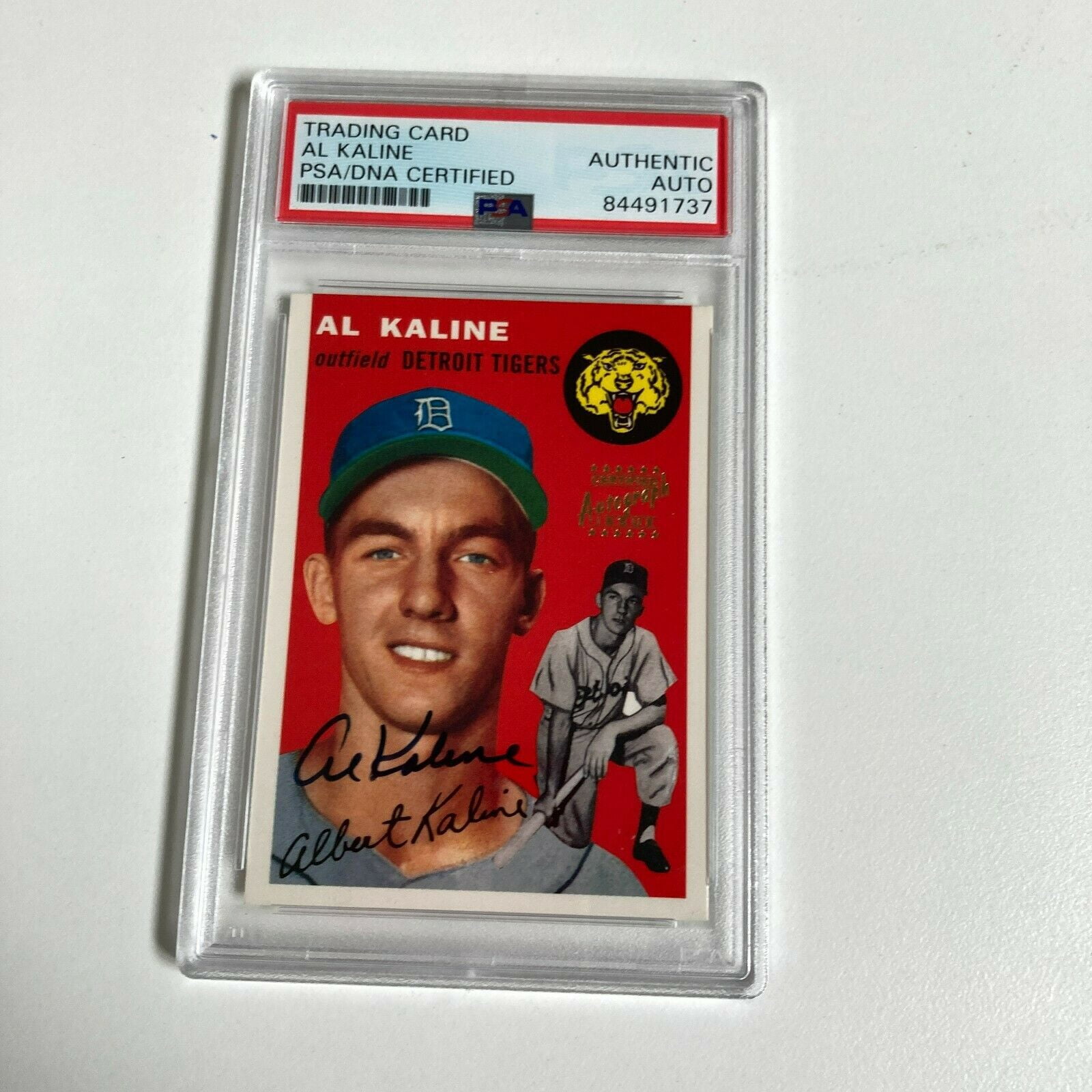 1954 Topps Al Kaline Signed Autographed RP Rookie RC Baseball Card PSA ...