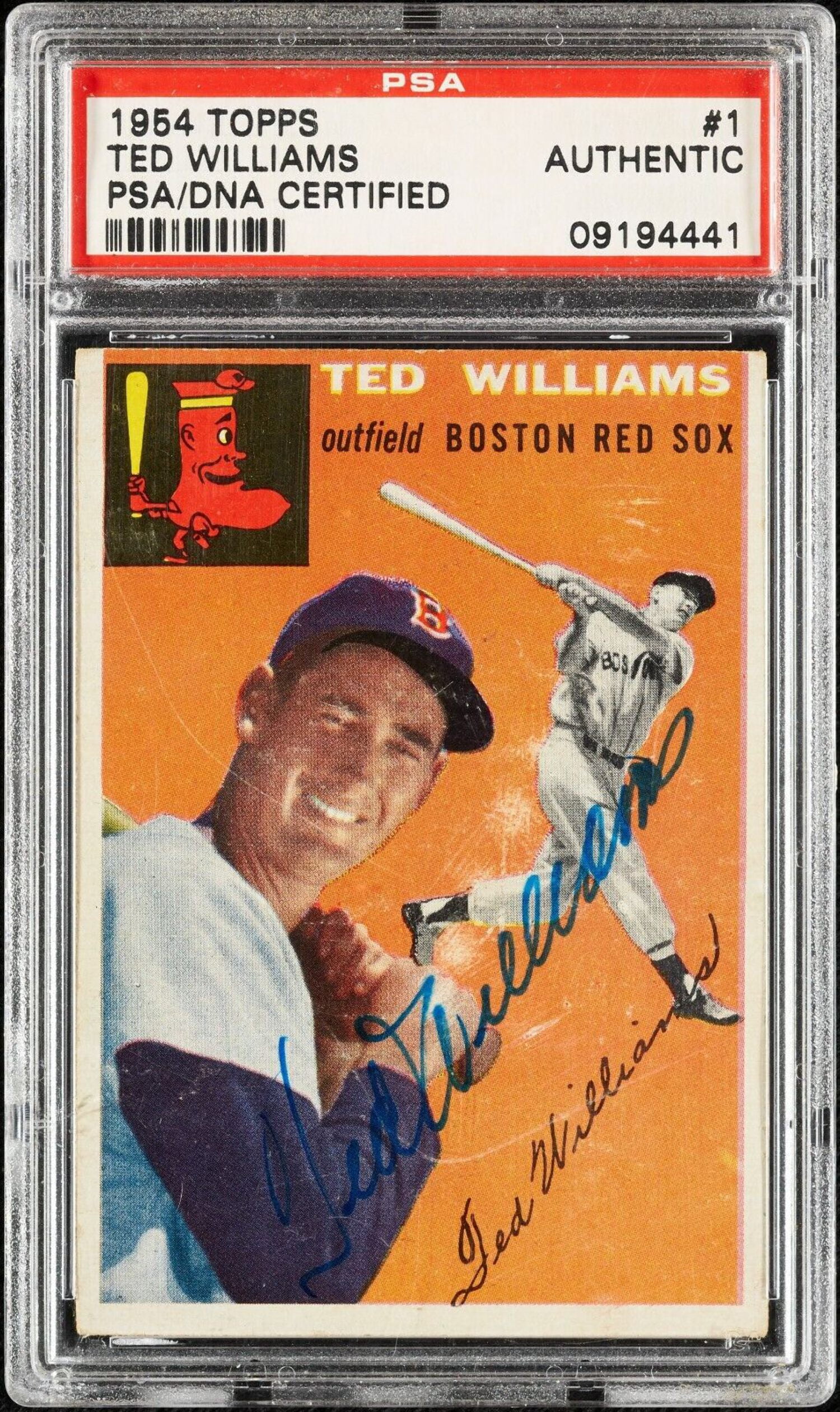 1954 Topps Ted Williams #1 Signed Autographed Baseball Card PSA DNA ...