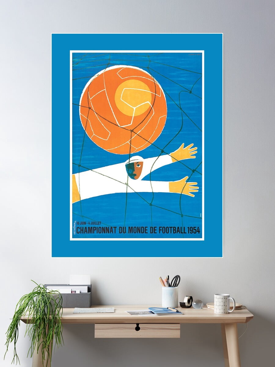 1954 World Cup Poster Wall Art, Modern Wall Decor For Living Room ...
