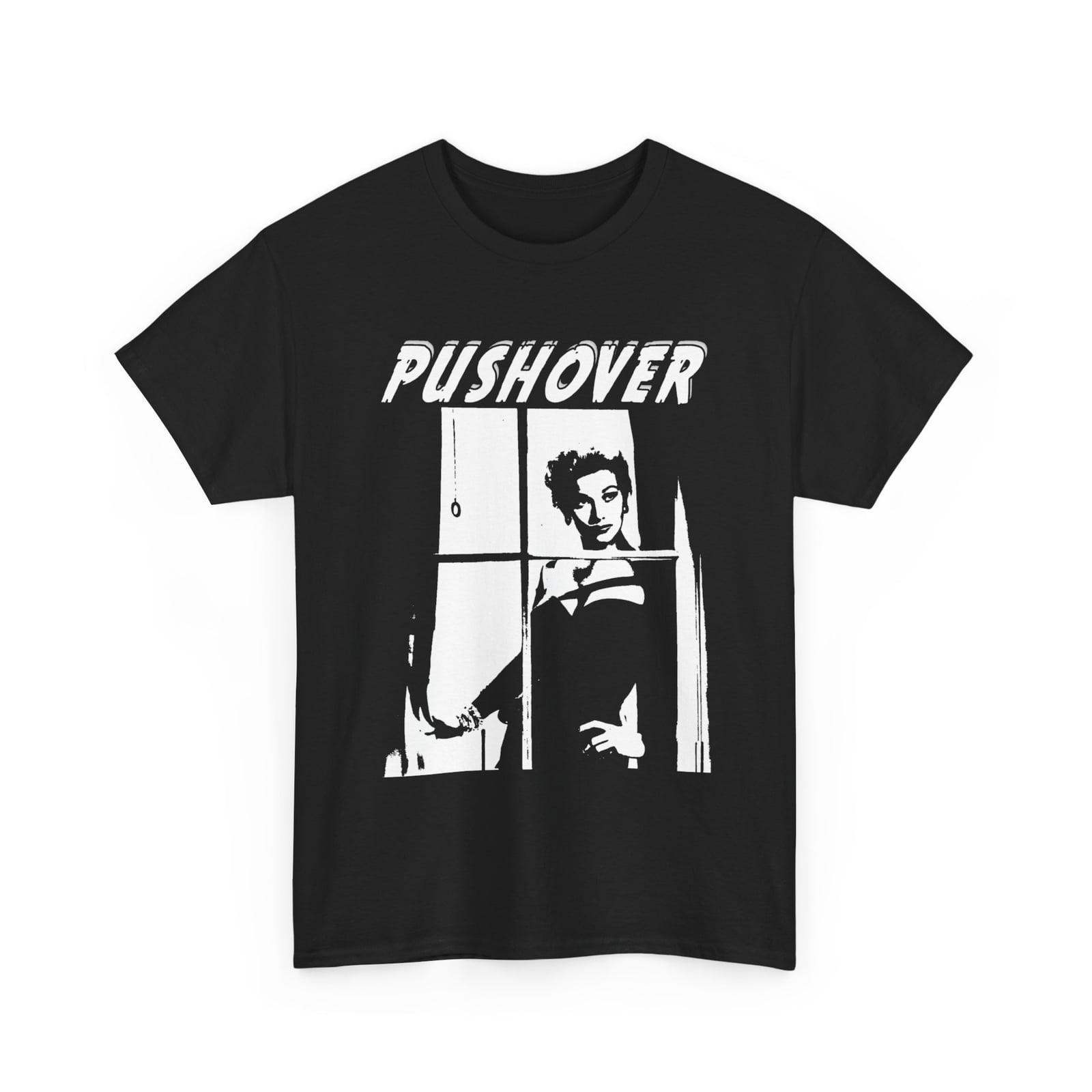 1954 film noir fan art movie poster pushover" tshirt" - Walmart.com