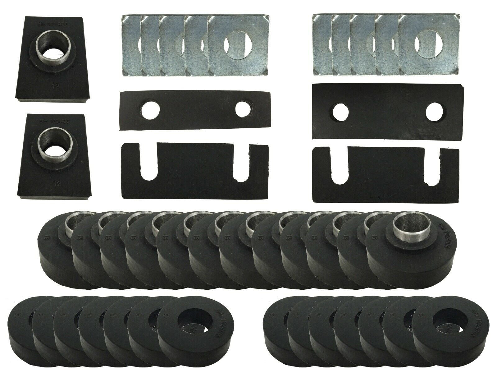 1955-1957 Chevy Sedan Subframe Body Mount Rubber Kit - Walmart.com