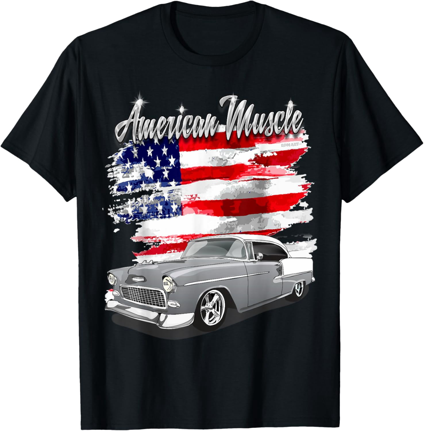 1955 55 chevys bel air classic vintage muscle car T-Shirt - Walmart.com