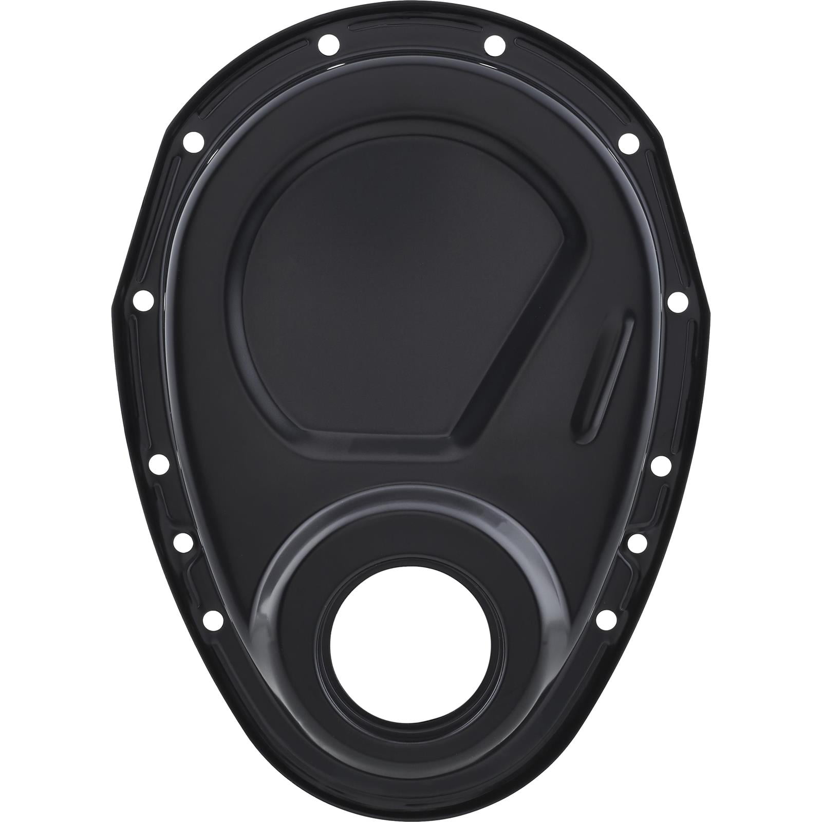 Speedway Motors Black Steel Timing Chain Cover for 1955–1995 SBC 283 ...