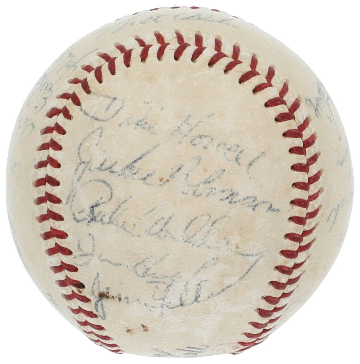 1955 Brooklyn Dodgers W.S. Champs Team Signed Baseball Jackie Robinson ...