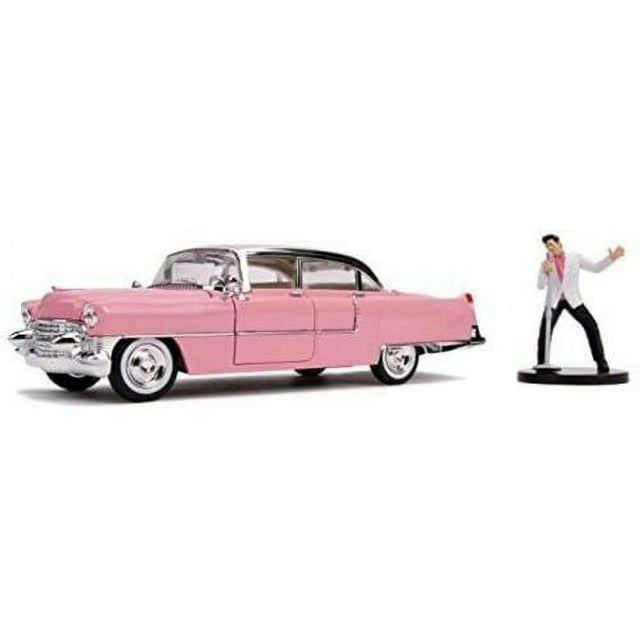 1955 Cadillac Fleetwood Collectible Toy Car with Elvis Presley Figure ...