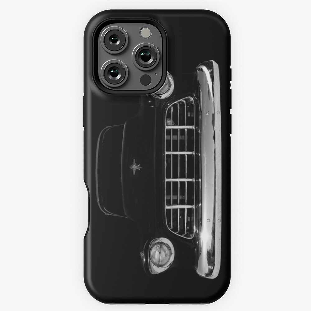 1955 Chevrolet 3100 Black Truck Phone Case for iPhone 16 15 14 13 12 11 ...