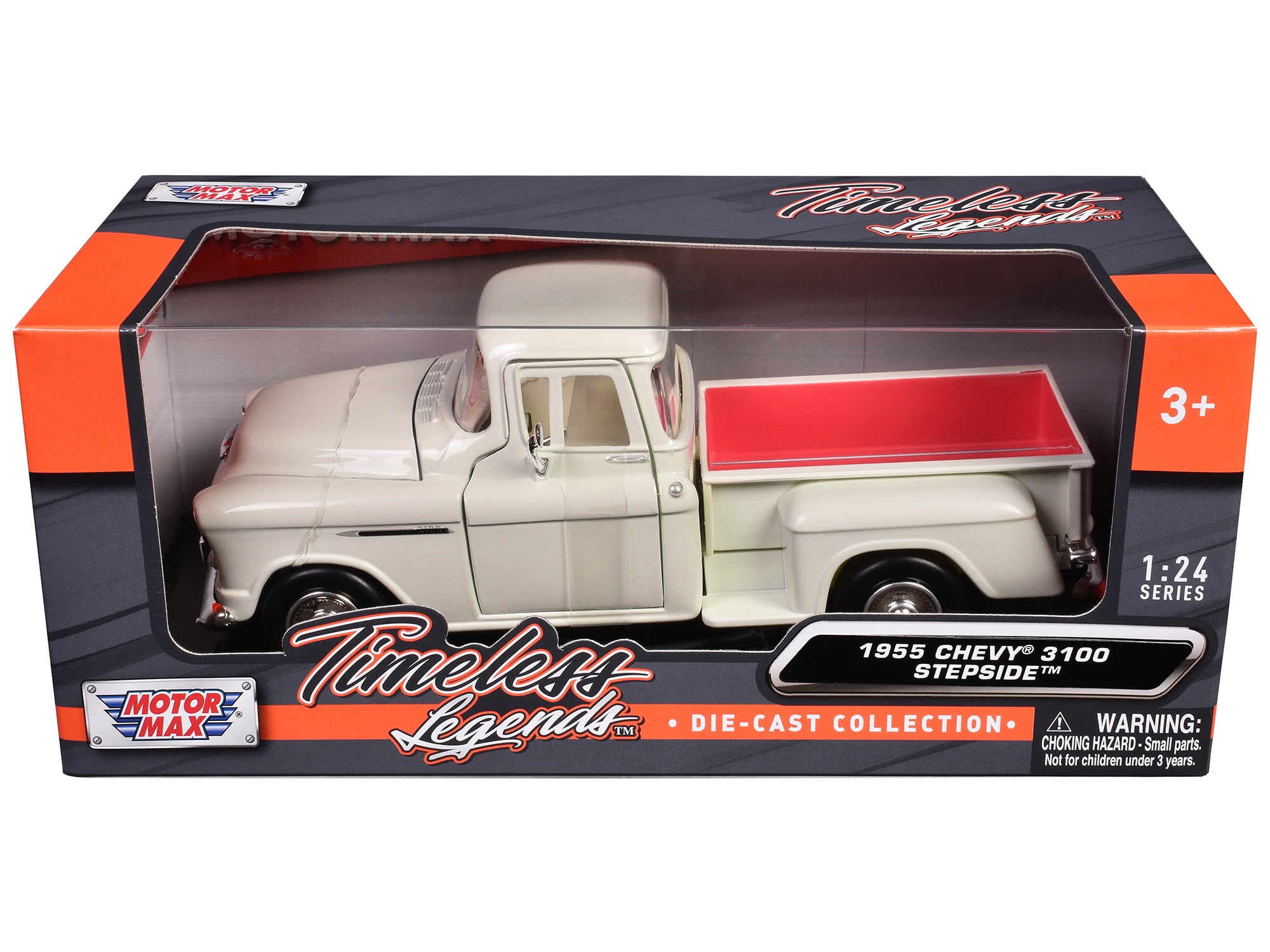 1955 Chevrolet 3100 Stepside Pickup Truck Cream w/White Interior ...