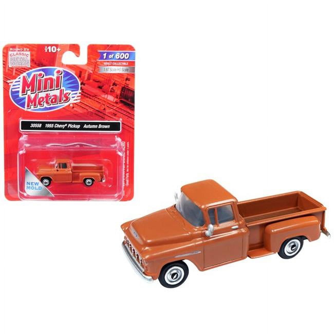 1955 Chevrolet Pickup Truck Autumn Brown 1/87 (HO) Scale Model Car by ...
