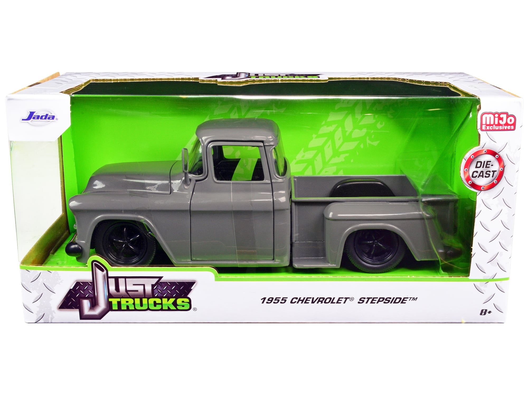 1955 Chevrolet Stepside Pickup Truck Gray "Just Trucks" Series 1/24 ...