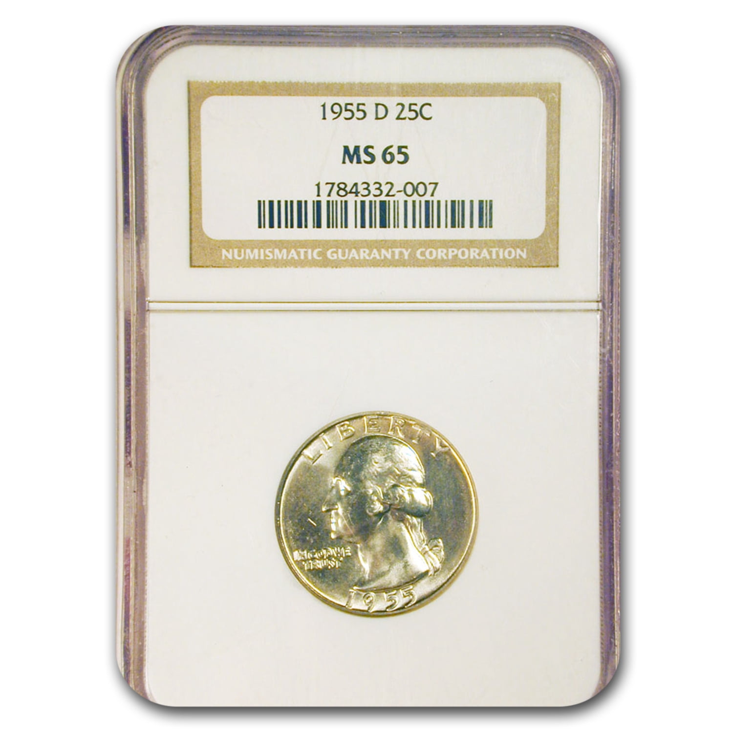 1955-D Washington Quarter MS-65 NGC - Walmart.com