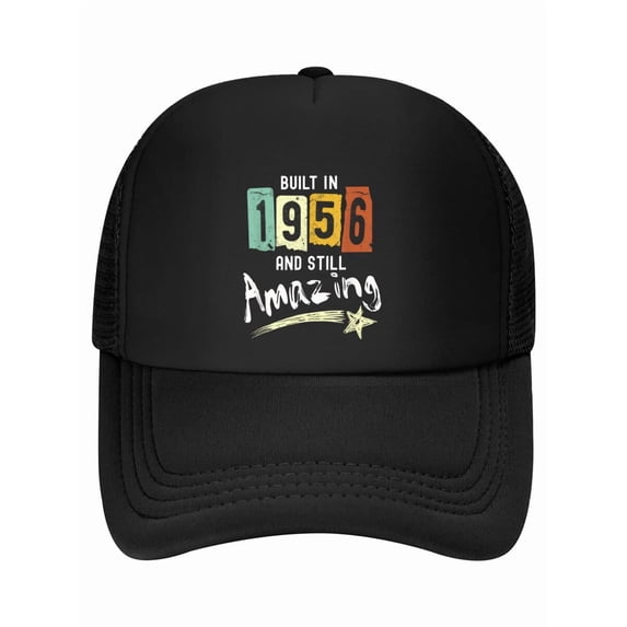 1956 Birth Year, Built In 1956 And Still Amazing Birthday Baseball Cap ...