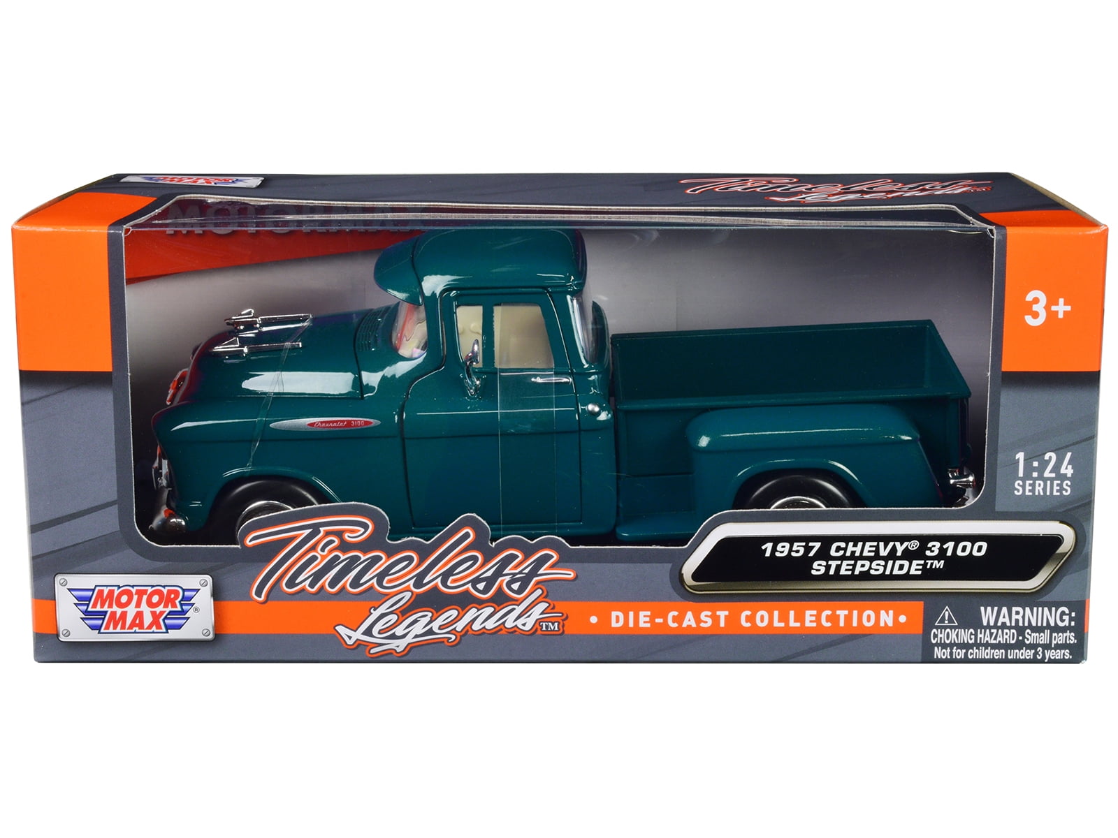 1957 Chevrolet 3100 Stepside Pickup Truck Teal Metallic "Timeless ...