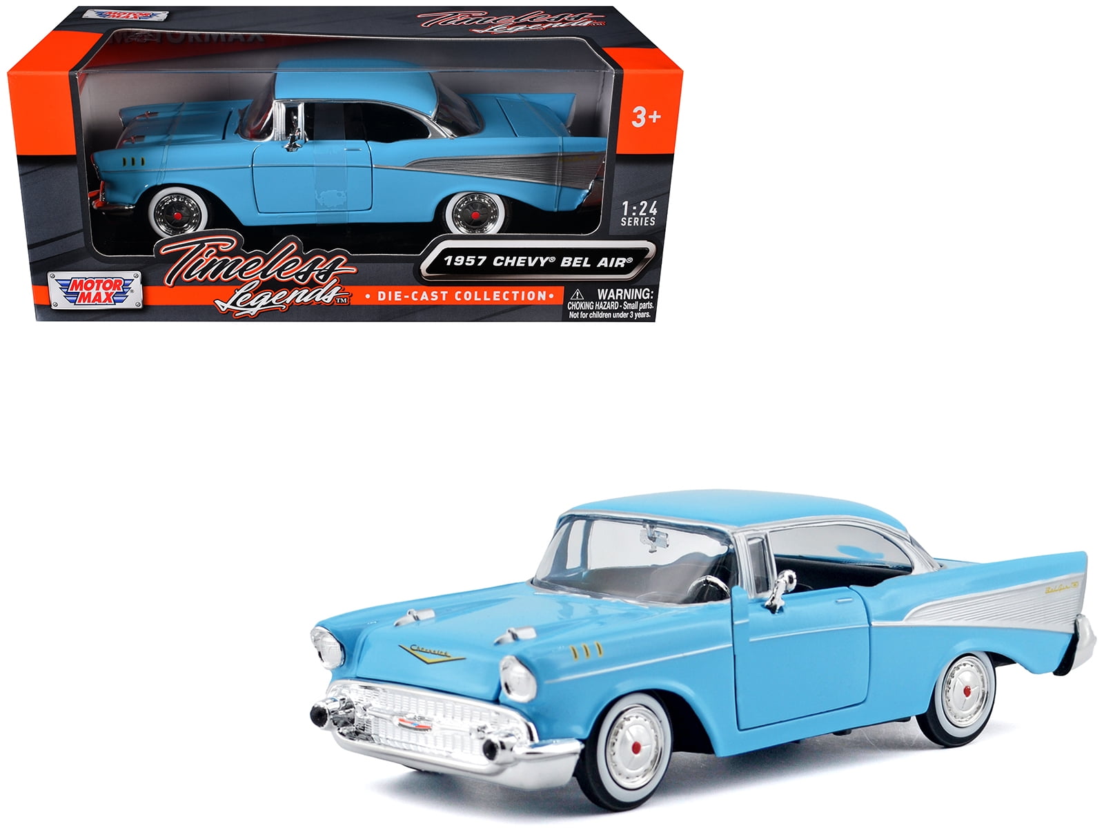 1957 Chevrolet Bel Air Light Blue "Timeless Legends" Series 1/24 ...