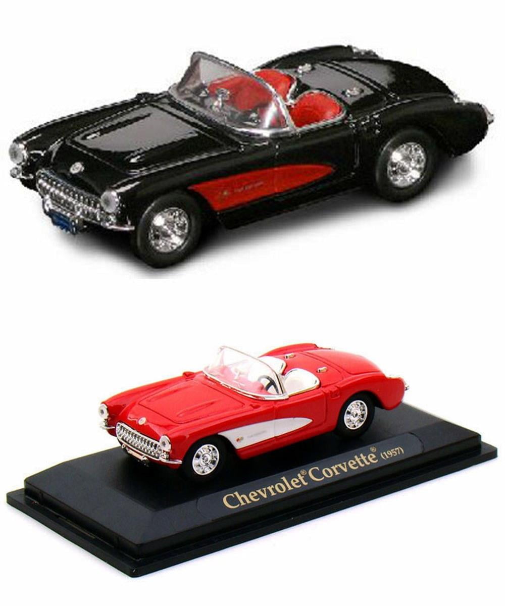 1957 Chevrolet Corvette Convertible Diecast Car Package - Two 1/43 ...