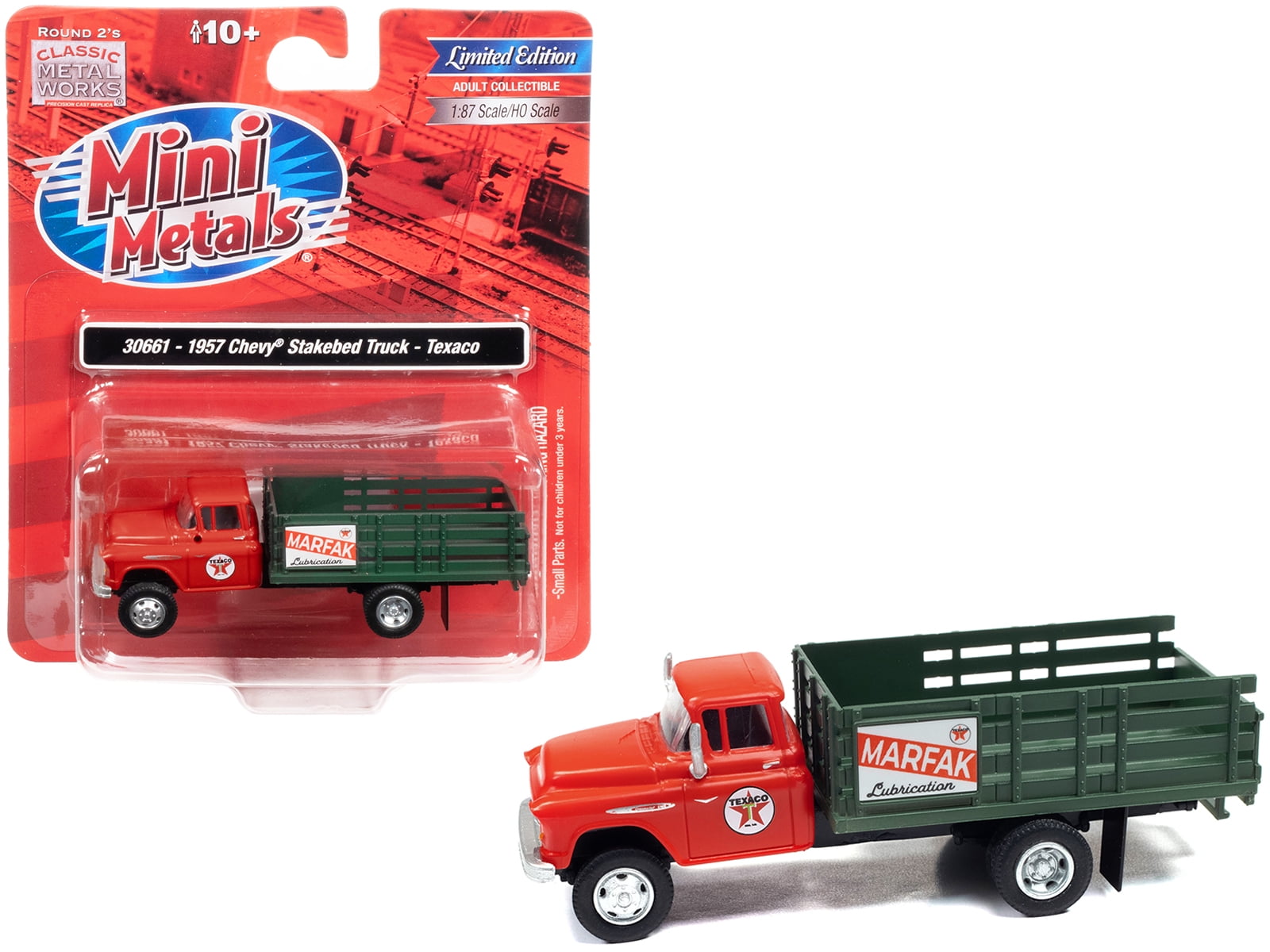 1957 Chevrolet Stakebed Truck Red "Texaco - Marfak Lubrication" 1/87 ...