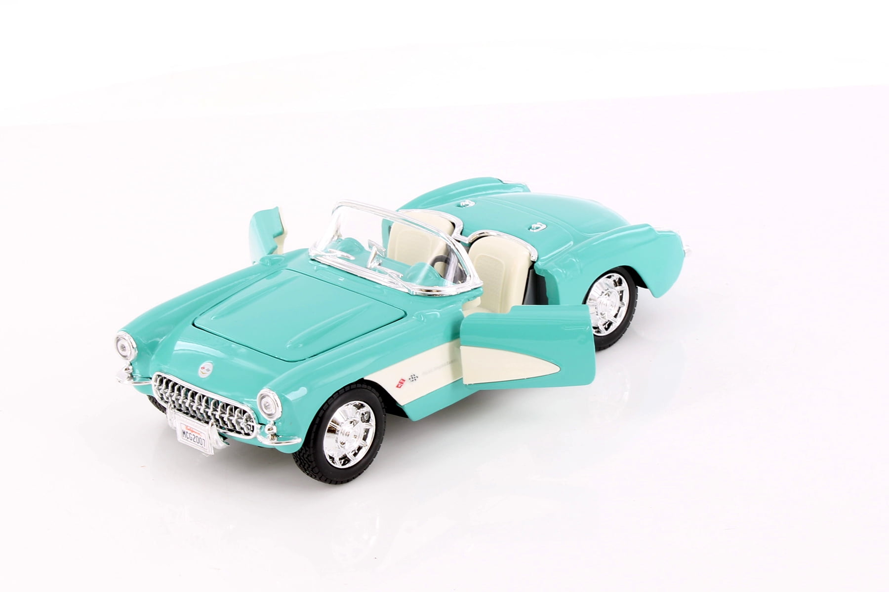 1957 Chevy Corvette Convertible, Turquoise - Showcasts 37275 - 1/24 ...