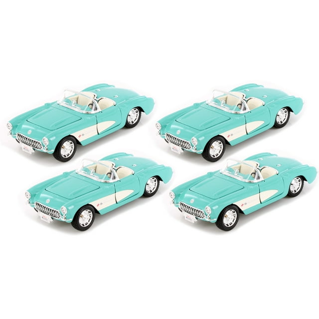 1957 Chevy Corvette Convertible, Turquoise - Showcasts 37275 - 1/24 ...
