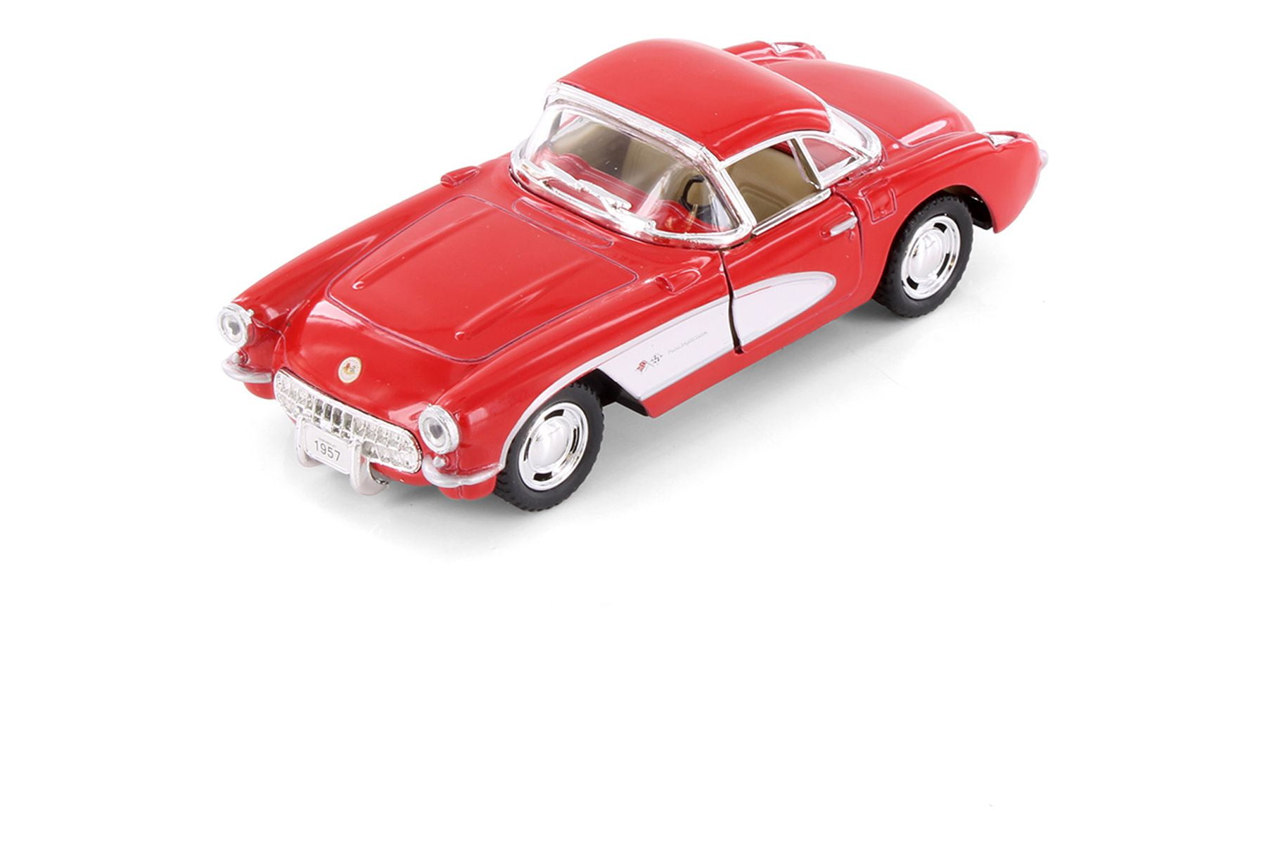 1957 Chevy Corvette Hard Top, Red - Kinsmart 5316/2D - 1/34 Scale ...