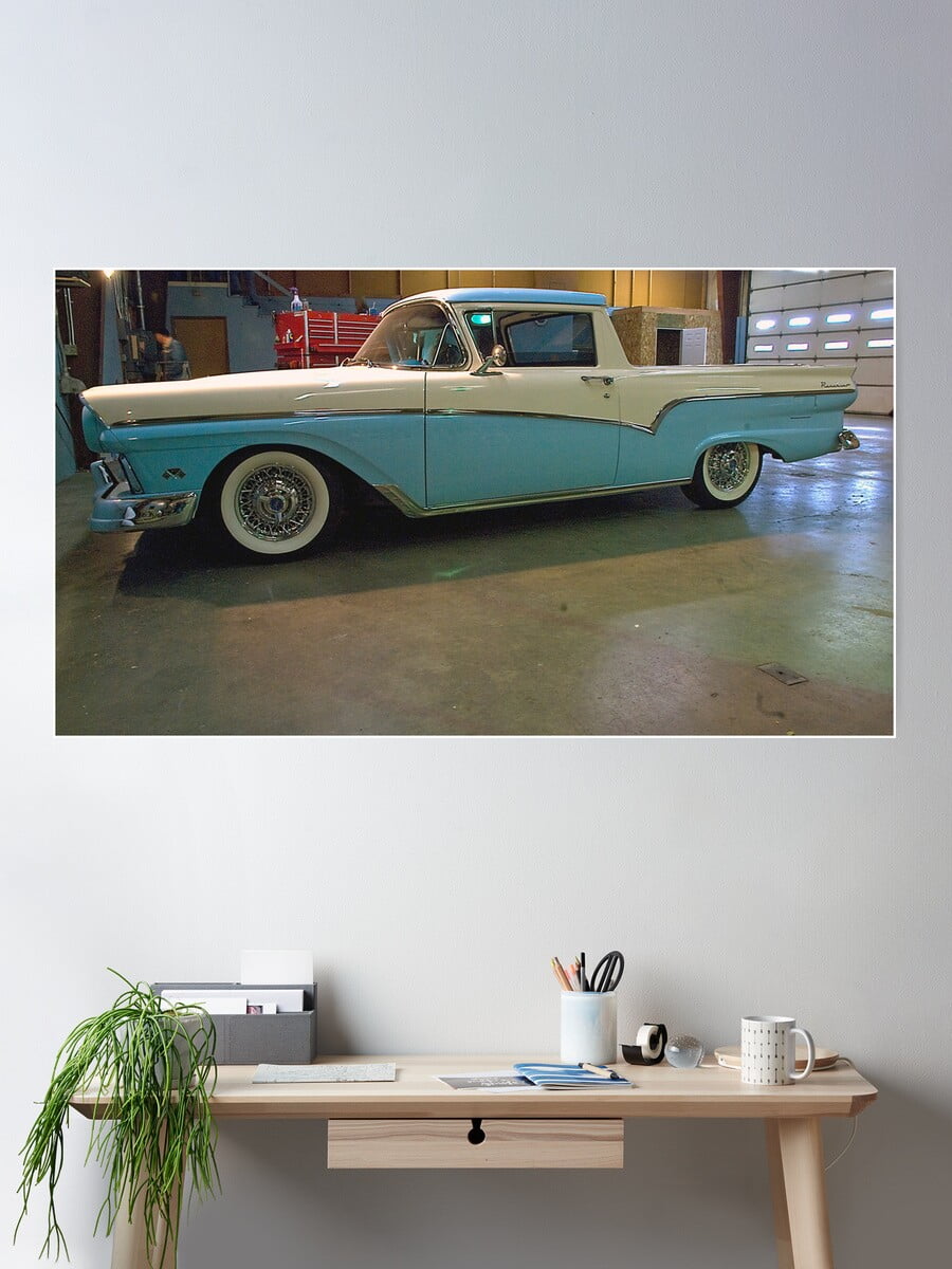 1957 Ford Ranchero Poster Wall Art, Modern Wall Decor For Living Room ...