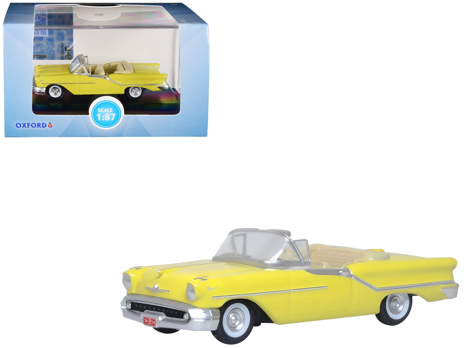 1957 Oldsmobile 88 Convertible Coronado Yellow 1/87 (HO) Scale Diecast ...