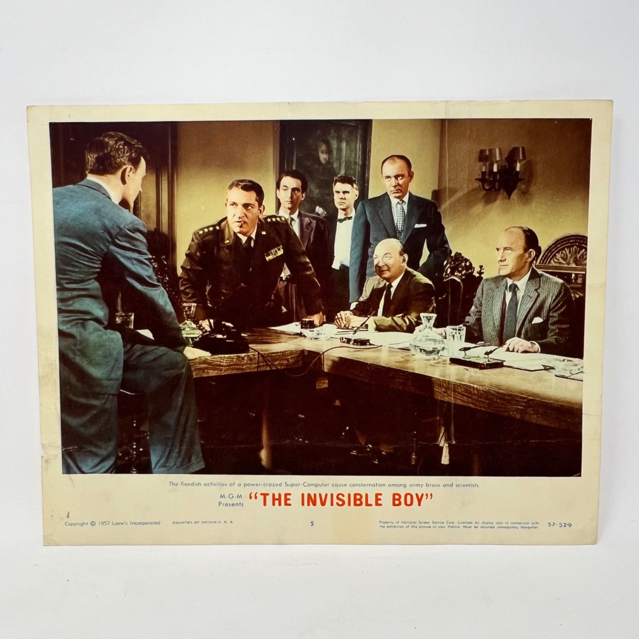 1957 The Invisible Boy Collectible Movie Lobby Card No.5 - Walmart.com